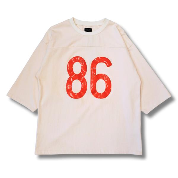 COLOR:アイボリーSIZE2(M〜L相当):着丈68cm 身幅54cm 肩幅53cm 袖丈33cm3(L~XL相当):着丈70cm 身幅56cm 肩幅55cm 袖丈35cmMATERIAL:本体 : 綿100%個性的なジェルプリントが特...