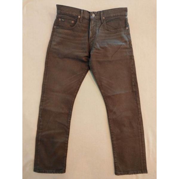 ポロ ラルフローレン ジーンズ ブラウン VARICK SLIM STRAIGHT スリム ストレート デニム パンツ polo ralph lauren