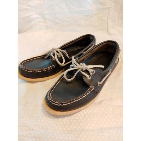 スペリー トップサイダー シューズ US8 ネイビー レザー デッキ sperry top sider