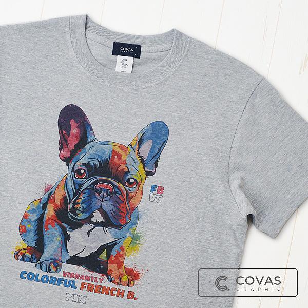 ”カラフルFブルドッグ”明るく鮮やかな色に彩られたフレンチブルドッグ。様々な色が重なり合ったアート犬になりました。こんなカラフルな犬がいたら楽しいですよね。※サイズ表記はメンズサイズでの表記になっています。【XS】女性小さめ　　推奨身長：1...