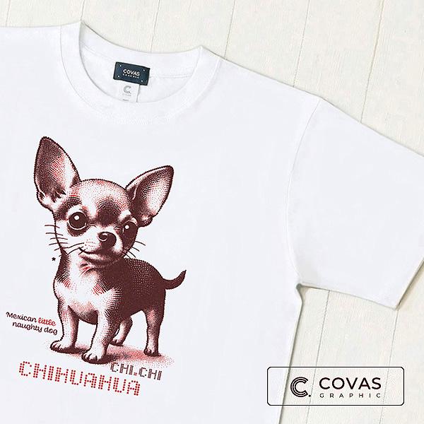 ”パピーチワワ”チワワの子犬を点描画でデザイン。愛くるしかったあの頃が蘇ってきます。こんなに可愛いと何でも許してしまいますね♪※サイズ表記はメンズサイズでの表記になっています。【XS】女性小さめ　　推奨身長：148〜158cm【Ｓ】 女性標...