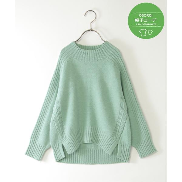 編地切り替えがおしゃれなニットプルオーバー。前後差丈とサイドスリットで、動きやすさと今っぽいシルエットを両立しました。【デザイン】編地切り替え＆前後差丈。【ikkaポイント】サイドスリットデザインで動きやすさと今風シルエットの完成。家庭洗濯...