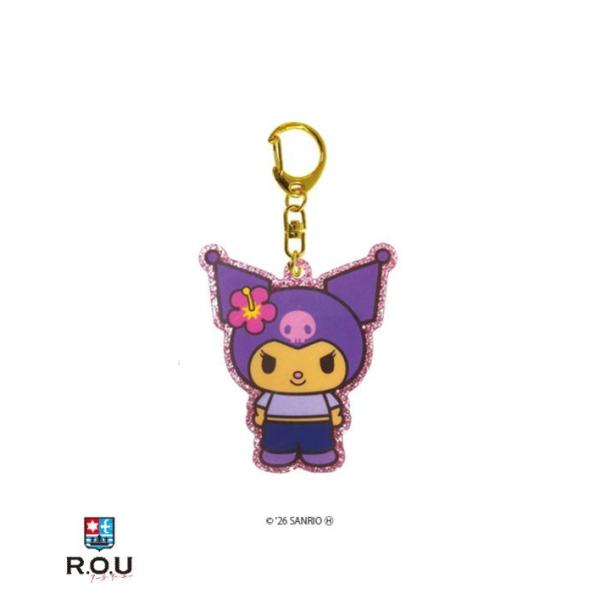 ■グリッターがキラキラした、日焼けサンリオのキーホルダー■背面にも絵柄入り■コピーライト：(C) '26 SANRIO(H)【商品規格】本体サイズ：(約)53×64×3mm※キャラクターによって若干サイズが異なります。[商品コード] 699...