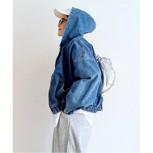 人気インフルエンサー【 yui_life_×notch. 】コラボ 【 notch. by yui 】Wジップデニムパーカー　2026S/Syuiさんwear：@hime0823　（9.9万人）Instagram：＠yui_life__【D...