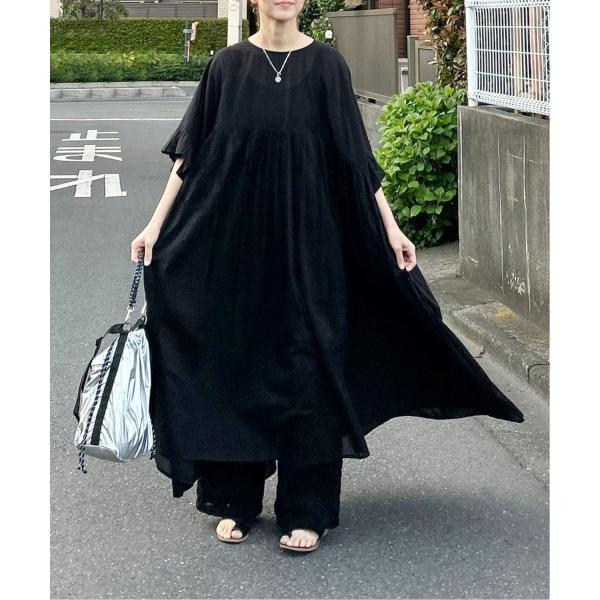 人気インフルエンサー【 k664r×notch. 】コラボ　2025S/S【 notch. by KR 】ボリュームギャザーワンピースk664rさんwear：@keiru2000Instagram：＠k664r風をはらんで、ふわりと揺れるワ...