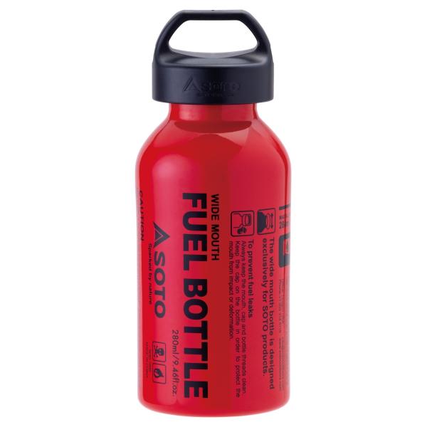 より安全にお使いいただける、CRキャップ標準装備のガソリン要フューエルボトル。SOTOのガソリンストーブ(SOD-371,SOD-372,SOD-374)専用ボトルです。