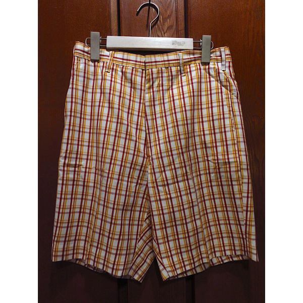 ◆商品名◆1960's~1970's DEADSTOCK Morval チェックハーフパンツ 実寸W72cm◆サイズ◆表記：30ウエスト：約72cmわたり幅：約33cm裾幅：約24.5cm股上：約30cm股下：約22cm着丈：約49.5cm...
