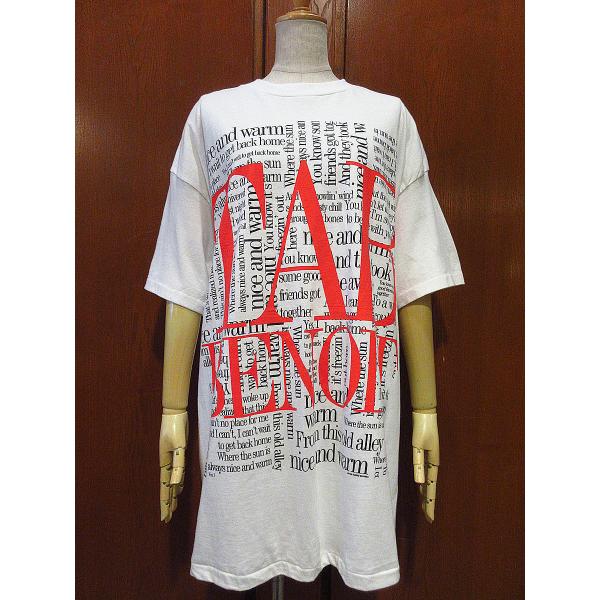 ◆商品名◆1990's DEADSTOCK TAB BENOIT nice &amp; warm プリントTシャツ 白◆サイズ◆表記：XL肩幅：約58.5cm身幅：約59cm袖丈：約22cm着丈：約78cm※計測箇所によって多少異なりますの...