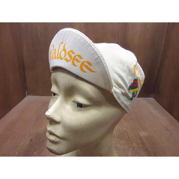 ◆商品名◆ビンテージ Waldsee サイクリングキャップ◆サイズ◆頭周り：約52cm〜約59.5cm前後 (マネキンの頭周りは約52cmです。)ブリム幅：約5.5cmクラウン高さ：約8.5cm※計測箇所によって多少異なりますのでだいたいの...