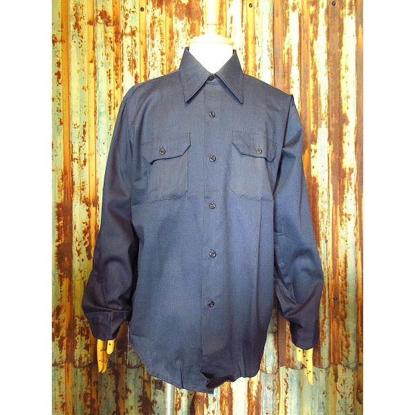 ◆商品名◆1970’s DEADSTOCK WASHINGTON DEE CEE 長袖ワークシャツ 紺 size 16◆サイズ◆表記：16肩幅：約47cm身幅：約57cm袖丈：約62cm着丈：約79cm※計測箇所によって多少異なりますのでだ...