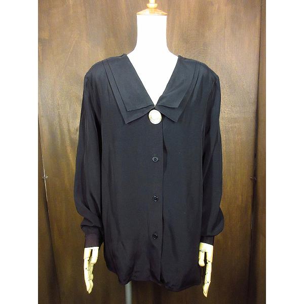 ◆商品名◆1990's DIANA MARCOレディース長袖ブラウス黒size 14◆サイズ◆表記：14肩幅：約46cm身幅：約59cm袖丈：約60cm着丈：約67cm※計測箇所によって多少異なりますのでだいたいの目安としてお考えください。...