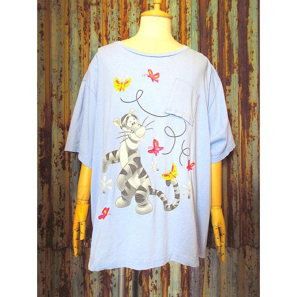◆商品名◆1990’s-2000’s Disney ティガービッグプリントTシャツ ◆サイズ◆肩幅：約54cm身幅：約70cm袖丈：約25cm着丈：約70cm※計測箇所によって多少異なりますのでだいたいの目安としてお考えください。◆状態◆全...