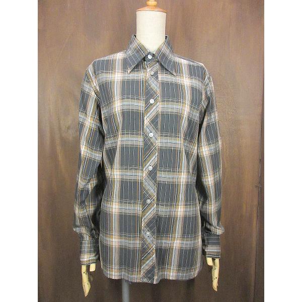 ◆商品名◆1970's BRITTANIAチェック長袖シャツsize M◆サイズ◆表記：M肩幅：約43cm身幅：約51cm袖丈：約62cm着丈：約73cm※計測箇所によって多少異なりますのでだいたいの目安としてお考えください。◆状態◆タグが...