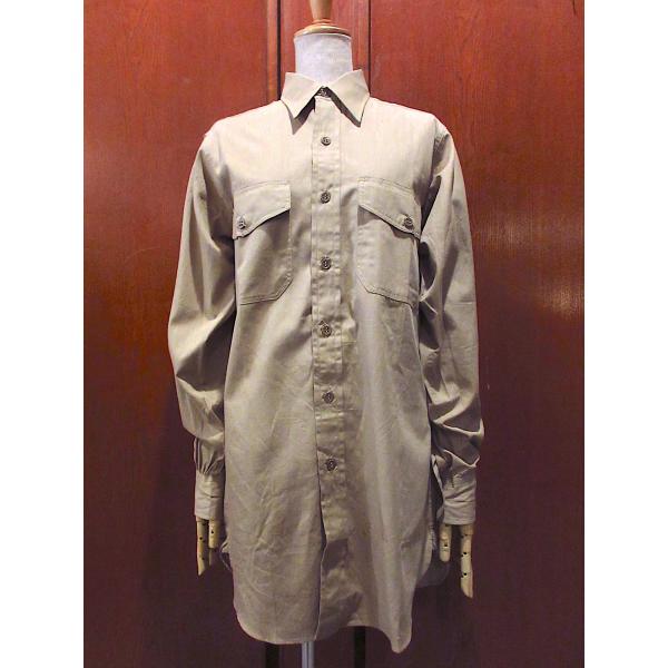 ◆商品名◆1940's DEADSTOCK S.APPEL &amp; Co. マチ付き コットンワークシャツ ベージュ◆サイズ◆肩幅：約39cm身幅：約52cm袖丈：約62cm着丈：約82cm※計測箇所によって多少異なりますのでだいたいの...
