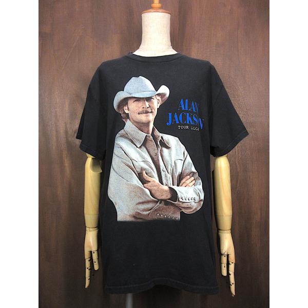 ◆商品名◆2000's ALAN JACKSON GREATEST HITS VOLUME II TOUR 2003 プリントTシャツ 黒 size M◆サイズ◆表記：M肩幅：約48cm身幅：約47cm袖丈：約16.5cm着丈：約66.5c...