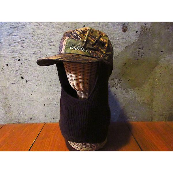 ◆商品名◆1990’s Cabala’s カモ柄バラクラバキャップ◆サイズ◆表記：X LARGE(キャップ)頭周り：約64cmプリム：約7cm(バラクラバ)縦：約26cm横：約26cm※計測箇所によって多少異なりますのでだいたいの目安として...