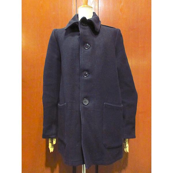 ◆商品名◆1940's~1950's SHOWERPROOF ウールメルトンコート 濃紺◆サイズ◆肩幅：約39cm身幅：約52m袖丈：約63cm着丈：約77cm※計測箇所によって多少異なりますのでだいたいの目安としてお考えください。◆状態◆...