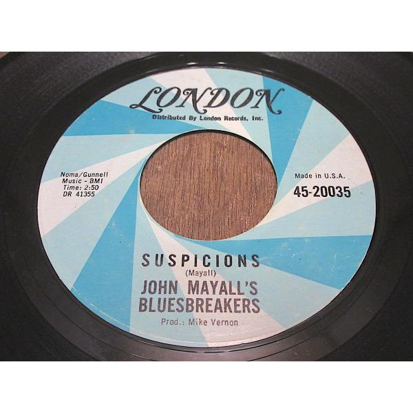 ◆商品名◆JOHN MAYALL'S BLUESBREAKERS Suspicions / Oh, Pretty Woman LONDON RECORDS 45-20035◆状態◆・盤経年によるノイズ、所々にスレ、汚れ・ラベル所々にスレ、汚...