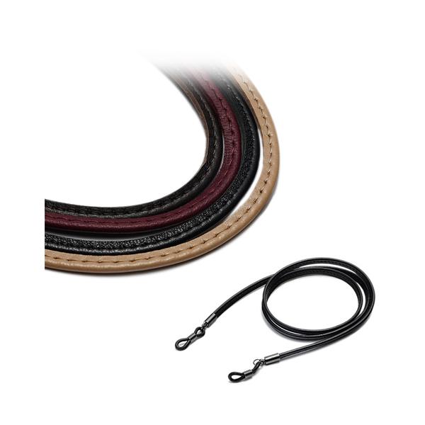 メガネチェーン「ラムレザー ロープ」羊の本皮を使用したメガネチェーン！ラムレザーは柔らかく、使うごとに味が出ていい感じに仕上がってきます！！末永く使ってあげてください＾＾プレゼントにも最適なおしゃれな１本♪