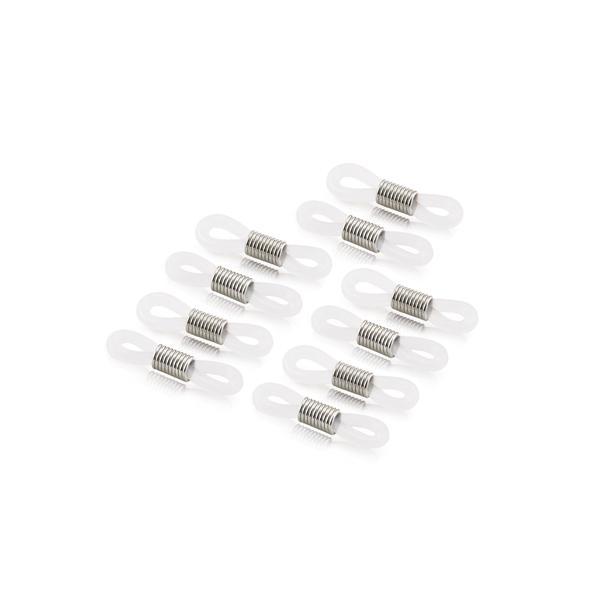 メガネチェーン用 シリコンストッパー 10個セットメガネチェーンを使っているとどうしても傷んでくるのがシリコン製のストッパー、、、１０個セットなのでいざというときのストックにも最適！