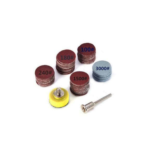 サンドペーパー ルータービット 100ピースセット100#、 180#、 240#、 1500#、 3000#　が各20枚入った100枚セット！直径3mm軸のビットがセットでガンガン使えるコスパ最強のヤスリセットです♪模型製作などに最適です...