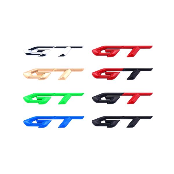 GT アンギュラー エンブレム愛車のリアに貼るだけでグッとカッコよくなります！！字体的には最近のデザインの自動車と相性が良さそうです♪カラーも豊富な全8色からご選択いただけますので愛車に合わせたコーディネートが可能です＾＾ノ両面テープが付い...