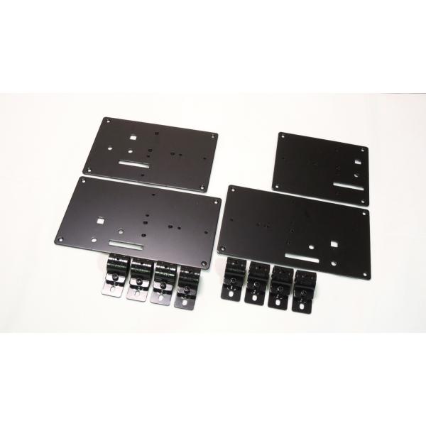 ラゲージフロア（荷室）四隅にあるアンカーボルトと共締めするプレートセットLサイズにパイプ接続用ジョイント　TMEHジャパン　GA-15S　8個を同梱したセットです。このプレートとジョイントを介して車両とパイプを接続することができ、そこを起点...