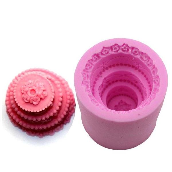 モールドサイズ:直径6.2cm 高さ5.8cm　シリコンの厚みを考えると石鹸ははそれより一回り小さくなります。シリコンはしっかりした物となります。