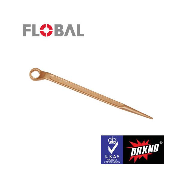 商品名 シノ付き60°片口メガネレンチ 型番 RBKP-21 品コード 42007234 メーカー フローバル / FROBAL 商品説明 柄に対して口が水平に60°の角度が付いているので、狭い場所や障害物の多い場所での使用に最適です。【特...