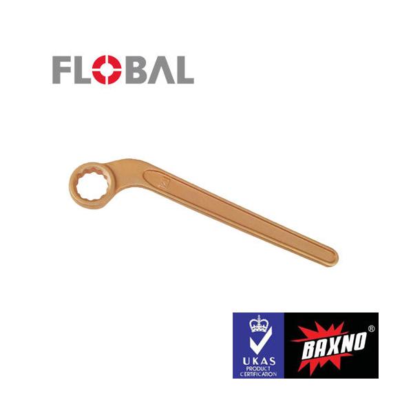 商品名 片口メガネレンチ 型番 RBKR-27 品コード 42007256 メーカー フローバル / FROBAL 商品説明 柄に対して、口が水平に30°の角度が付いているので、狭い場所での作業に最適です。【特徴】●45度の角度がついていま...