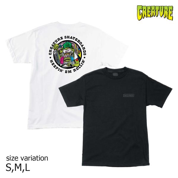 ■商品名　：S/S KEEPIN EM ROLLIN■通常価格：4,290円(税込)■カラー　：BLACK / WHITE■サイズ　：S / M / L■商品説明：最近SK8界で復活を遂げた、SANTA CRUZのセカンドブランド”CREA...