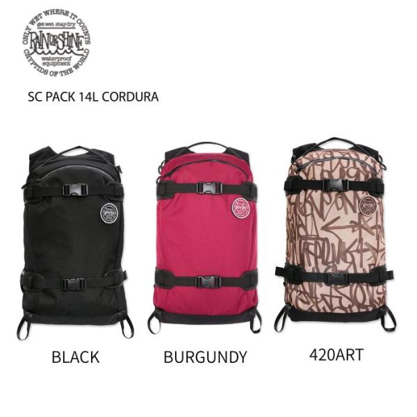 ■商品名：SC PACK 14L CORDURA■定　価：\26,400円(税込)■カラー：BLACK , BURGUNDY , 420ART■容 量: 約14L■サイズ: H51×W35×D10cm ■生地: Recycle Polyes...