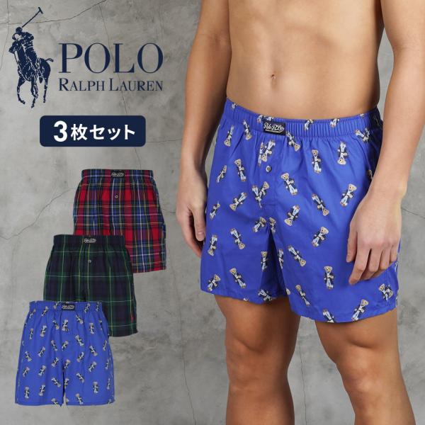 商品番号：518757(R3B2P3)プレゼントにぴったりのギフトボックス！POLO RALPH LAUREN(ポロ ラルフローレン)のメンズトランクス3枚セット。シャリ感のある上質なコットン100％でさらに肌に心地よく馴染むソフトウォッシ...