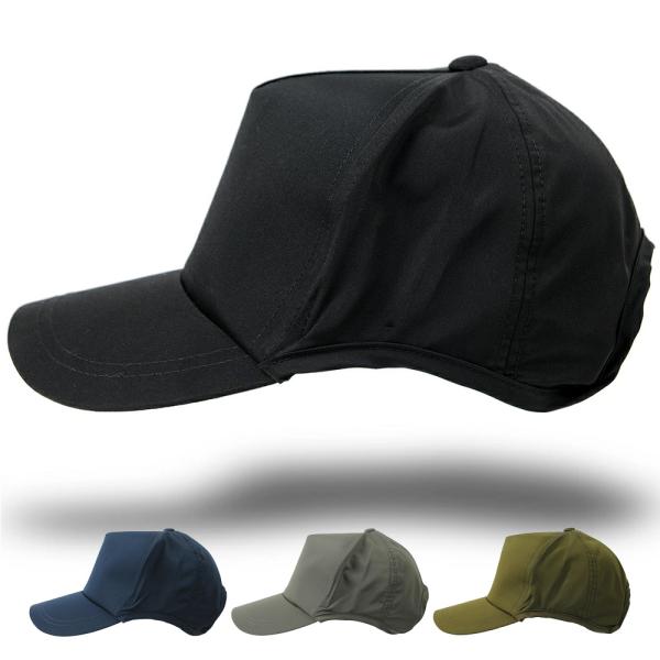 ［商品名］ウォータープルーフ（撥水加工）ラウンドCAP BIGWATCH［品番］［カラー］WPR-01 ブラックWPR-02 ネイビーWPR-03 チャコールグレーWPR-04カーキ[素材]フロント【ポリエステル100％】つば【ポリエステル...