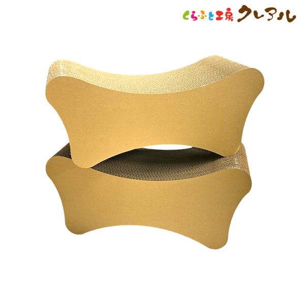 ※穴をなくしてリニューアル。物価が上がっていますが、少しでもお値打ちにクレアルの爪とぎをご愛用いただけるように「シンプルセット」の販売を始めました！商品そのまま入っています。ご了承ください。カラーを貼らない分、お値打ち価格です！２個セットな...