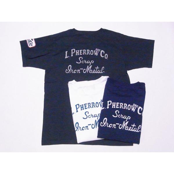 フェローズ(Pherrow's)のTシャツ"25S-PT4"です。架空の鉄鋼会社の企業TEEをイメージしたプリントTシャツ。左袖にワッペンが施されたTシャツで、素材は綿100％で洗いがかかっています。しっかりとした肉厚のボディでネックリブの...
