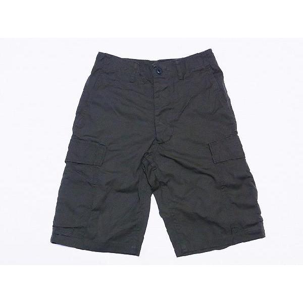 バズリクソンズのカーゴショートパンツ"TROUSERS, MEN'S, COTTON WIND RESISTANT POPLIN, OLIVE GREEN, ARMY SHADE (MOD.) SHORTS"です。コットンポプリンを使用した...