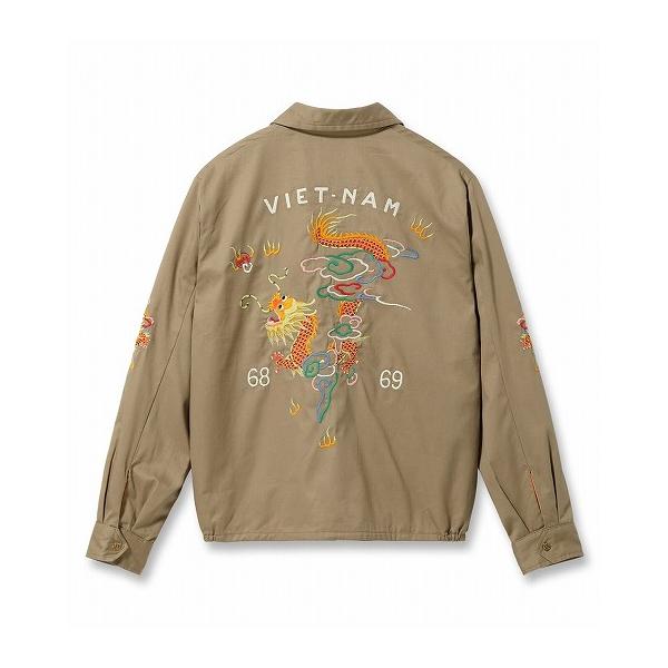 東洋エンタープライズからテーラー東洋(TAILOR TOYO)のベトナムジャンパー(ベトジャン)"TT15879"ドラゴン(DRAGON)です。素材は表地が綿100％のコットンツイル生地、裏地にはアセテート100%の生地を使用。刺繍にはポリ...