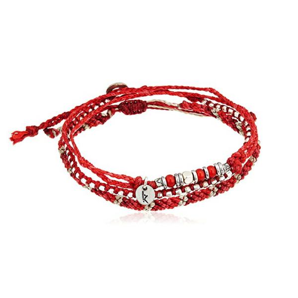 ＜ 3Strand Stone Anklets 男女兼用 ユニセックス フェアトレード 手作り グァテマラ産 ＞【メール便送料無料】