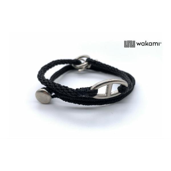 ＜ 2Strand ancor bracelets black 男女兼用 ユニセックス フェアトレード 手作り グァテマラ産 ＞【メール便送料無料】