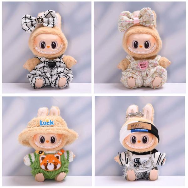 【幅広いサイズに対応！ 】: 15cm/17cm のぬいぐるみ服、多くのサイズの綿人形にフィットします。【多彩スタイリング可能！】: 日常の遊びはもちろん、特別なイベントや撮影にも活躍。無限のコーディネート楽しさを提供します。【 高品質素材...