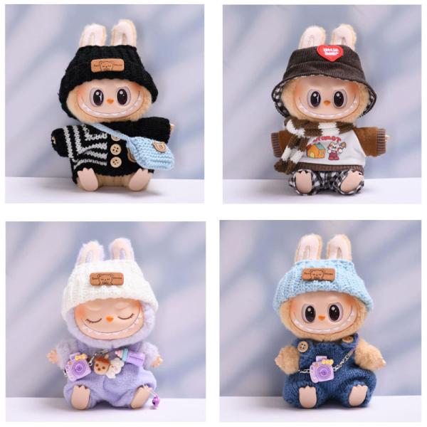 【幅広いサイズに対応！ 】: 15cm/17cm のぬいぐるみ服、多くのサイズの綿人形にフィットします。【多彩スタイリング可能！】: 日常の遊びはもちろん、特別なイベントや撮影にも活躍。無限のコーディネート楽しさを提供します。【 高品質素材...