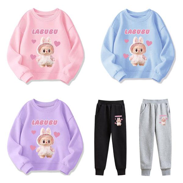 新品未使用送料無料 ラブブ 子供服 長袖 パーカー labubu 春 秋 冬 アイテム トップス 男の子 女の子 丸い襟 可愛い キッズ グッズ 子供服 誕生日 グッズ プレゼント 新作薄め仕様、厚め仕様◆カラー：写真参照【生地】：綿◆サイ...