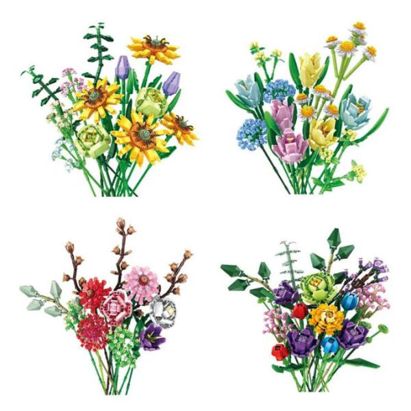 新品未使用送料無料 4色 フラワーブーケ 母の日 レゴ花互換 母の日プレゼント おもちゃ ブロック ブロック互換 レゴおもちゃ LEGO互換 レゴ互換 枯れない花 フラワー ブロック ギフト フラワー 知育ブロック 花束 レゴブロック プレ...