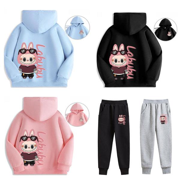 新品未使用送料無料 ラブブ 子供服 長袖 パーカー labubu 春 秋 冬 アイテム トップス 男の子 女の子 丸い襟 可愛い キッズ グッズ 子供服 誕生日 グッズ プレゼント 新作薄め仕様、厚め仕様◆カラー：写真参照【生地】：綿◆サイ...