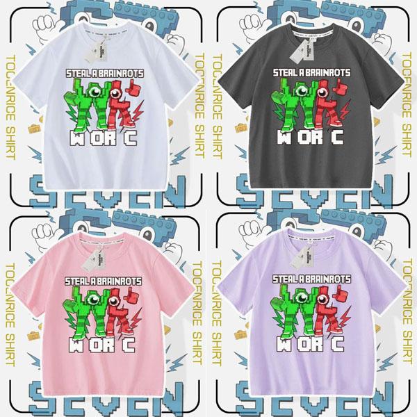 新品未使用送料無料 2026新品 Steal a Brainrot  子供服 半袖Tシャツ 男の子 女の子 子ども服 小学生 誕生日用品 家族服ー 感謝祭の日 子供へのギフト スマスギフトトップス100-160 S-3XL◆カラー：写真参照...