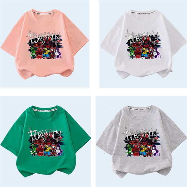 新品未使用◆カラー：写真参照子供服 半袖Tシャツ 男の子 女の子 子ども服 小学生 誕生日用品 家族服ー 感謝祭の日 子供へのギフト 100CM-160CM【生地】：綿◆サイズ：cm（写真参照）