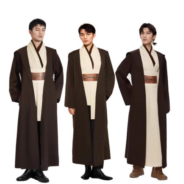 新品未使用 送料無料ハロウィン クリスマス 仮装ジェダイローブ風 コスプレ衣装 コスチューム 大人用 ローブ ジェダイローブ風 自由 正義 守護者 武士服 変装仮装 宴会なりきり 学園祭 演出 仮装衣装 プレゼント 銀河 戦う 賢者◆カラー...