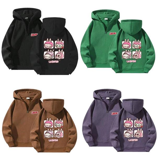 新品未使用送料無料 10色 新品 ラブブ 成人服 長袖 パーカー labubu 春 秋 冬 アイテム トップス 男の子 女の子 可愛い 成人服 誕生日 グッズ プレゼント◆カラー：写真参照【生地】：ポリエステル◆サイズ：cm（写真参照）