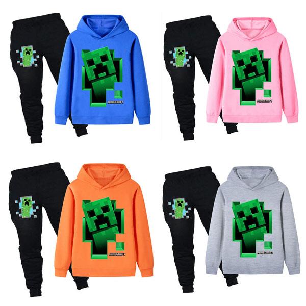 新品未使用送料無料◆2025新品Minecraft パーカー ズボン 2点セット 春秋 大人気 キャラクターグッズ カジュアルウェア男の子 女の子 可愛い キッズ グッズ 子供服 誕生日 グッズ プレゼント◆カラー：写真参照【生地】：ポリエ...